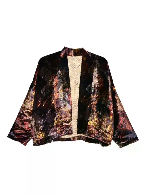 YAVI Floral-print Jacket - Black