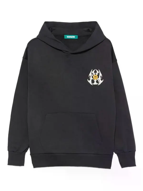 BARROW Graphic-print Hoodie - Black