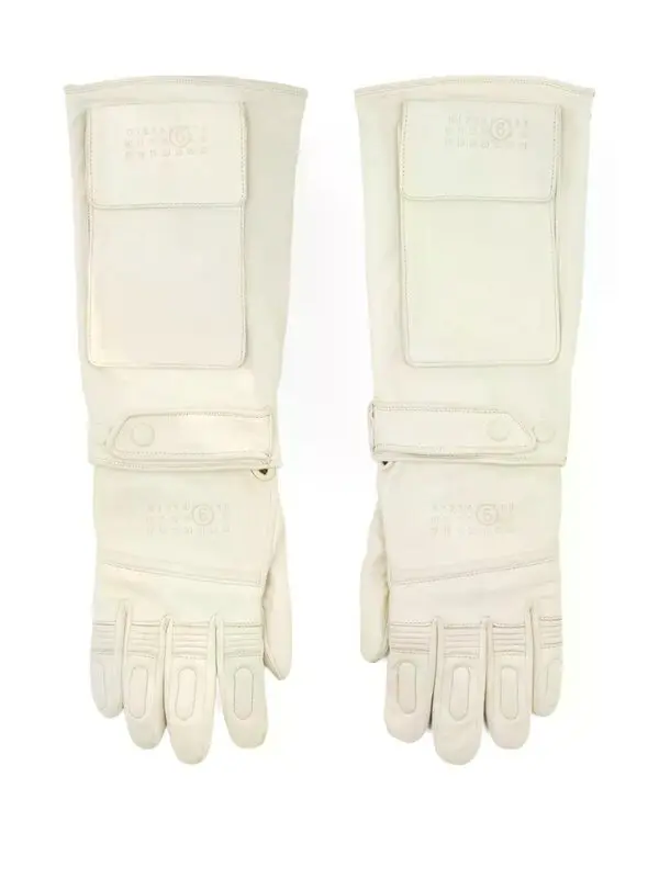 MAISON MARGIELA Pocket-detail Gloves - White