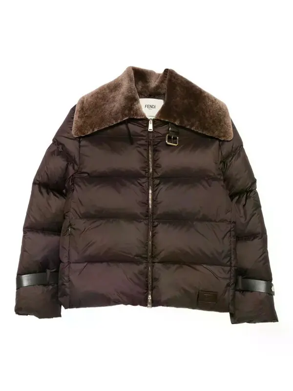 Fendi Shearling-collar Ski Jacket