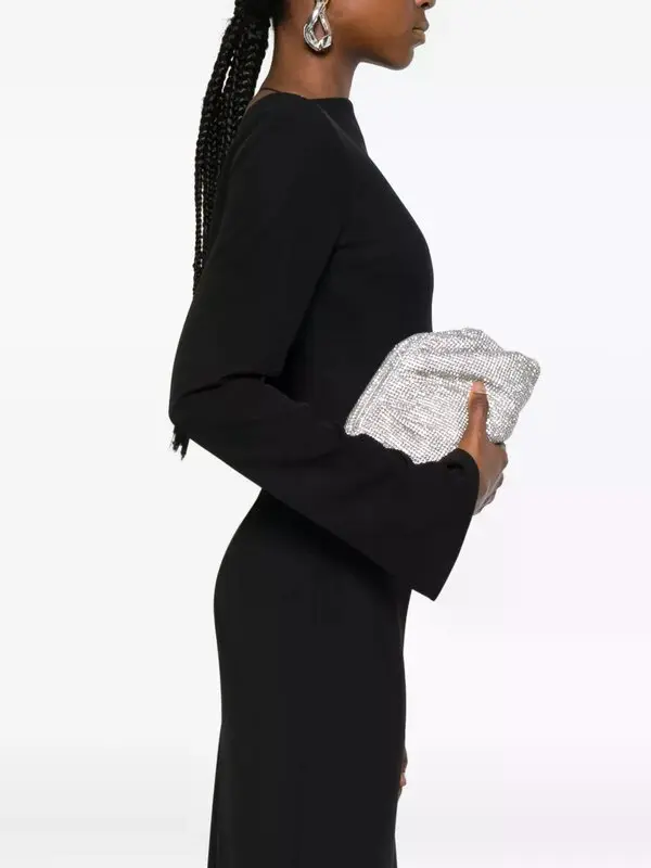 TWENTY FOURHAITCH Crystal-embellished Clutch