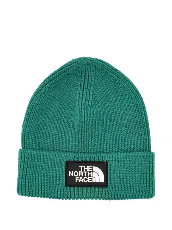 The North Face Logo-patch Knitted Beanie - Green