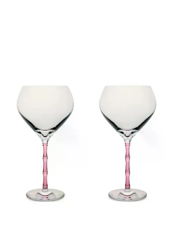 La DoubleJ Bamboo Balloon Glasses - Pink