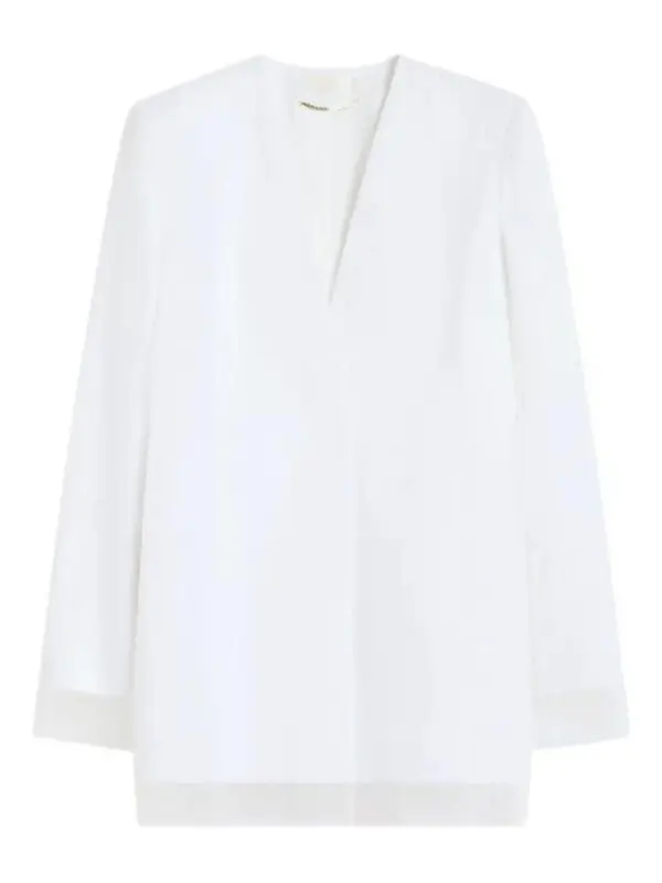 Max Mara Double-layered Organza Jacket - White