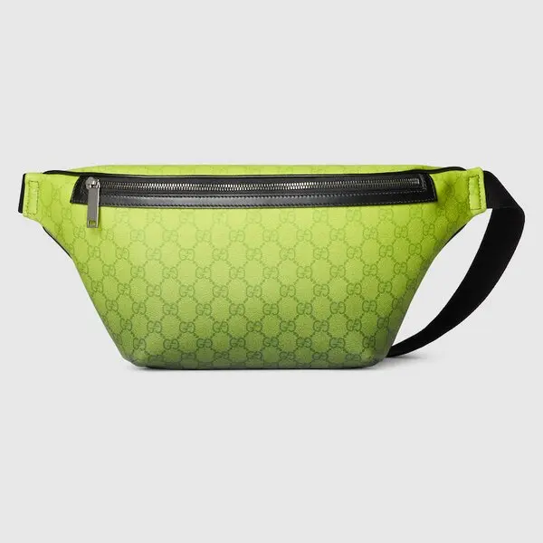 Gucci Gg Monogram Belt Bag - Green