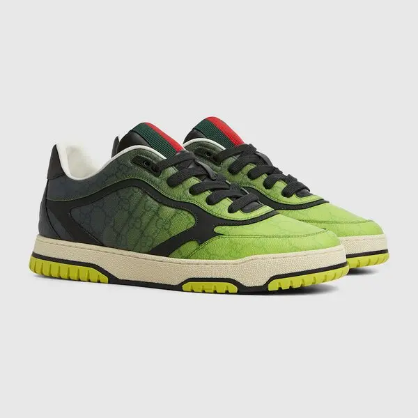 Gucci Re-web Gg Supreme Sneakers - Green
