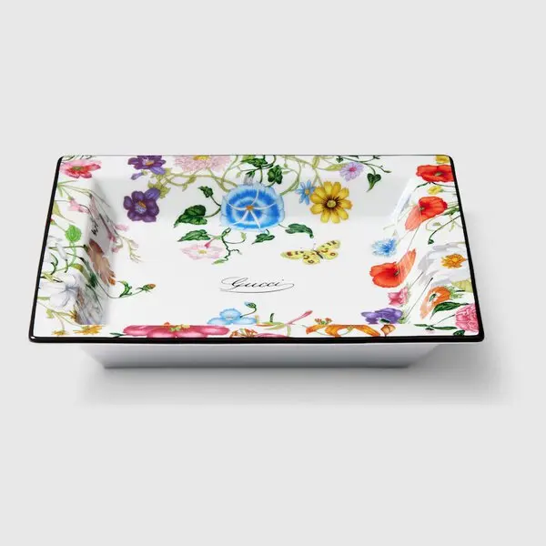 Gucci Flora Print Large Trinket Tray