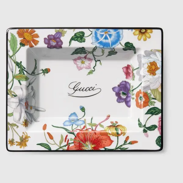 Gucci Flora Print Small Trinket Tray