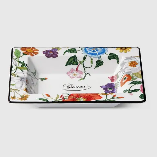 Gucci Flora Print Small Trinket Tray