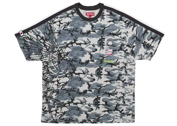 Supreme Crane Short Sleeve Top - White Camo