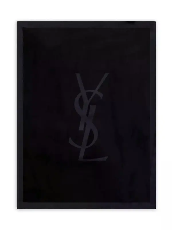 Saint Laurent Logo-detail Scarf - Black