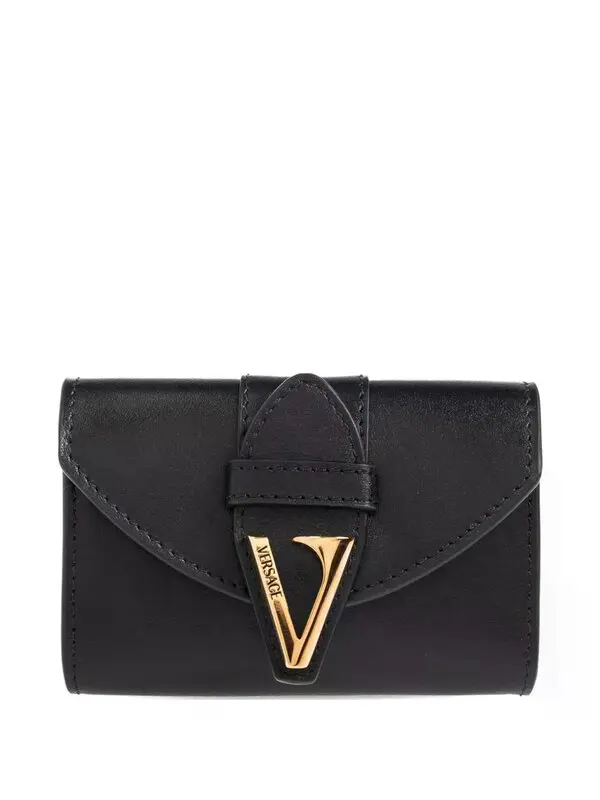 Versace Leather Wallet - Black