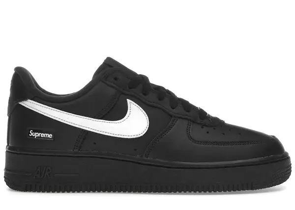 Nike Air Force 1 Low Supreme Sneakers - Black/white