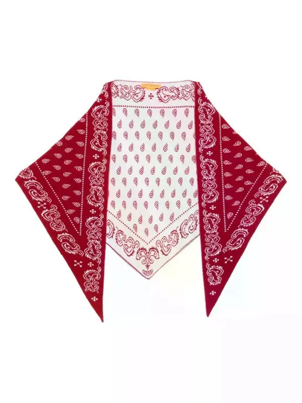 Guest In Residence Paisley-pattern Bandana Scarf - Red