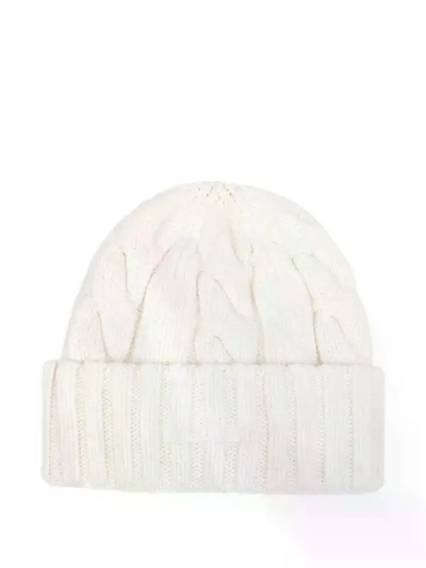 MC2 SAINT BARTH Cable-knit Beanie - White