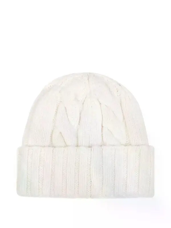 MC2 SAINT BARTH Cable-knit Beanie - White