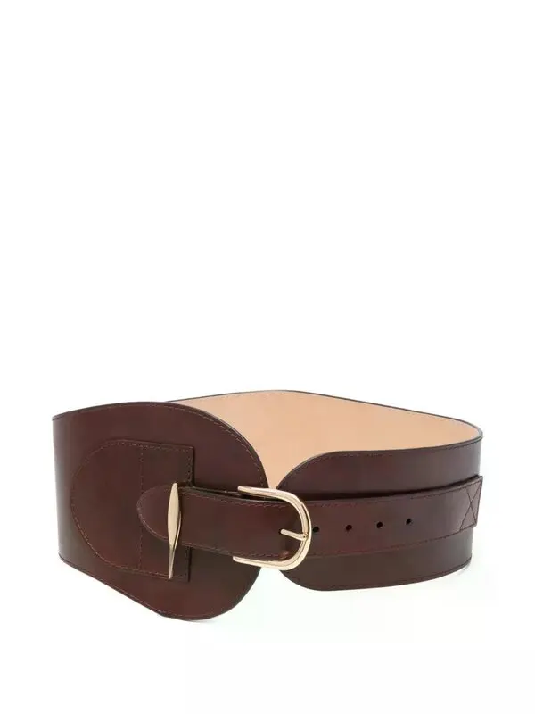 Zimmermann Buckled Leather Belt - Brown