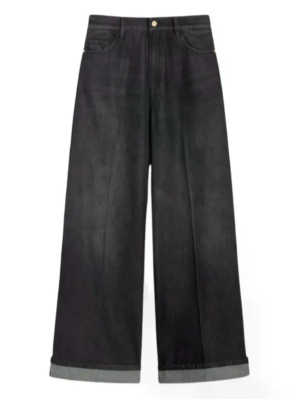 Max Mara Wide-leg Cuffed Jeans