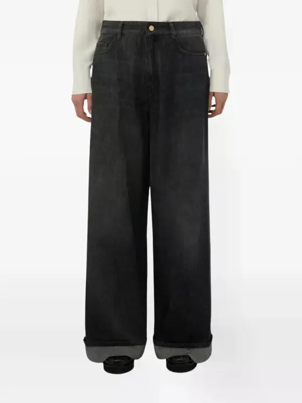 Max Mara Wide-leg Cuffed Jeans