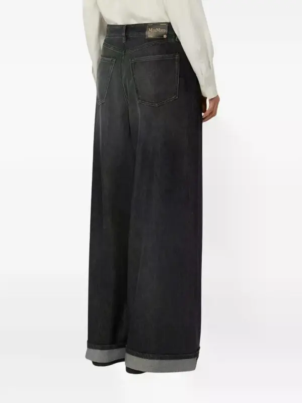 Max Mara Wide-leg Cuffed Jeans