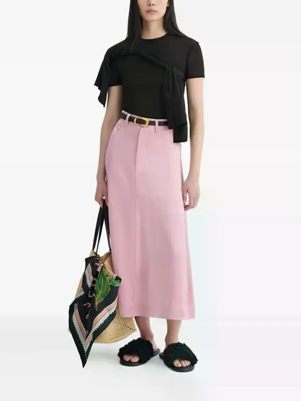 Nanushka Cintia Midi Skirt - Pink
