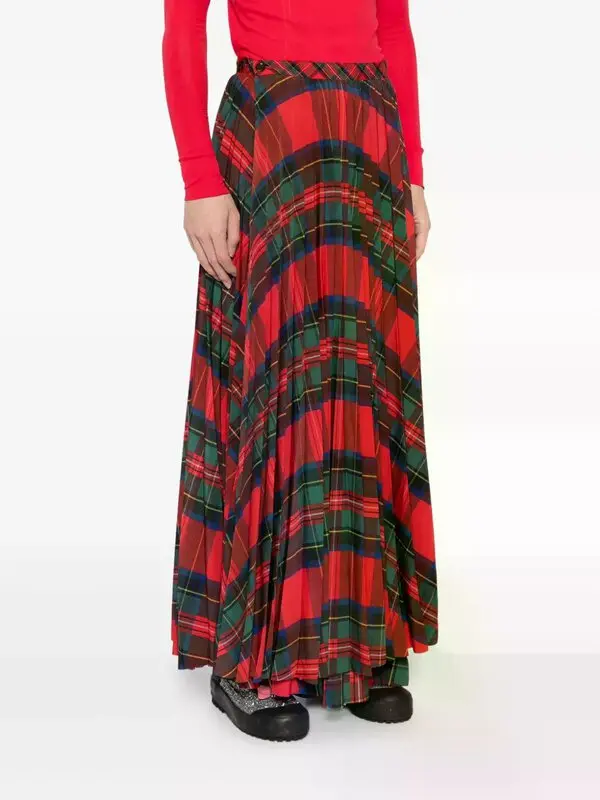 MASU Pleated Wrap Skirt