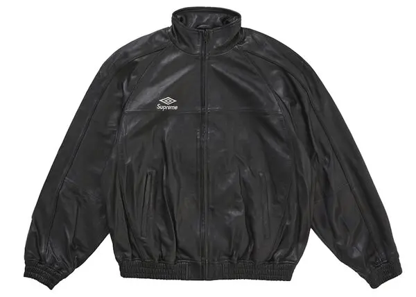 Supreme Umbro Leather Track Jacket - Black