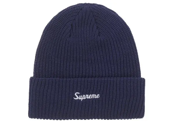 Supreme Loose Gauge Beanie - Navy Blue