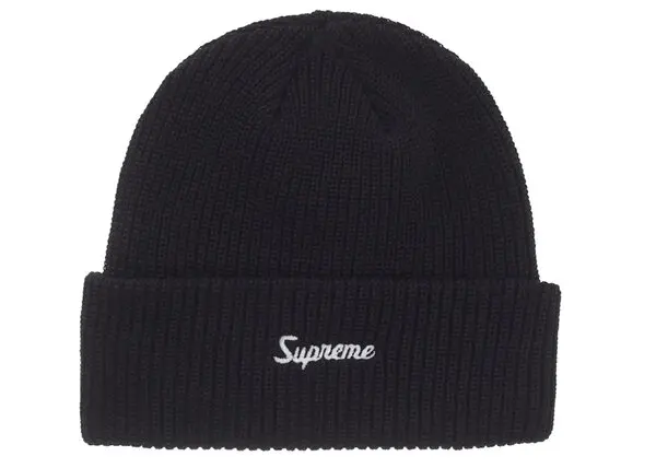 Supreme Loose Gauge Beanie - Black