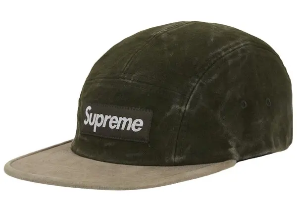 Supreme 2tone Moleskin Camp Cap - Olive