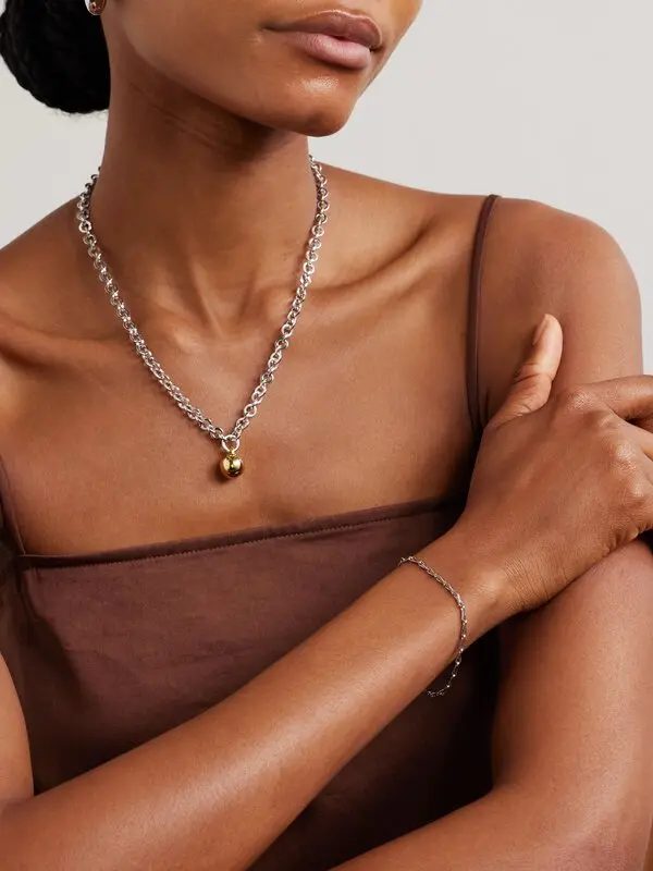 LAURA LOMBARDI Platinum-plated Link Bracelet