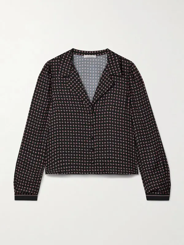 DÔEN Juliana Paisley-print Silk-blend Blouse