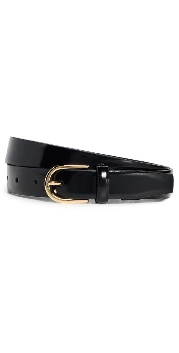 Vince Spazzolato Belt - Black / Gold