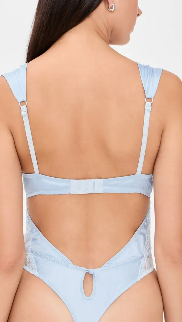 For Love & Lemons Blair Bow Thong Bodysuit