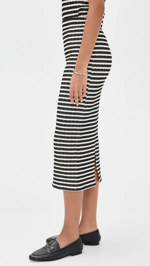 LE BOP Pencil Skirt With Stripe Pattern