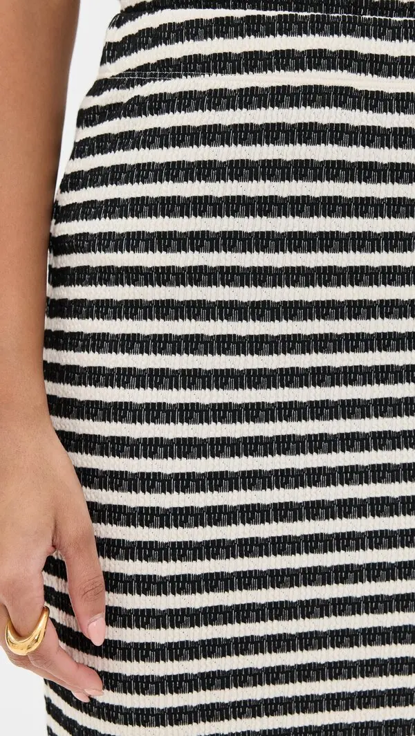 LE BOP Pencil Skirt With Stripe Pattern