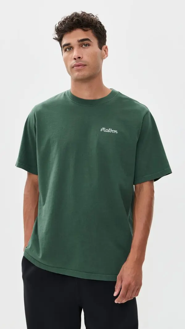 MALBON Bermuda Baldwin Tee - Forest
