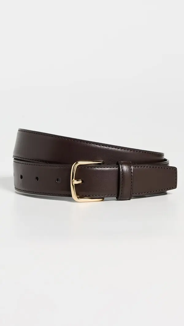 Vince 32mm Stitched Leather Belt