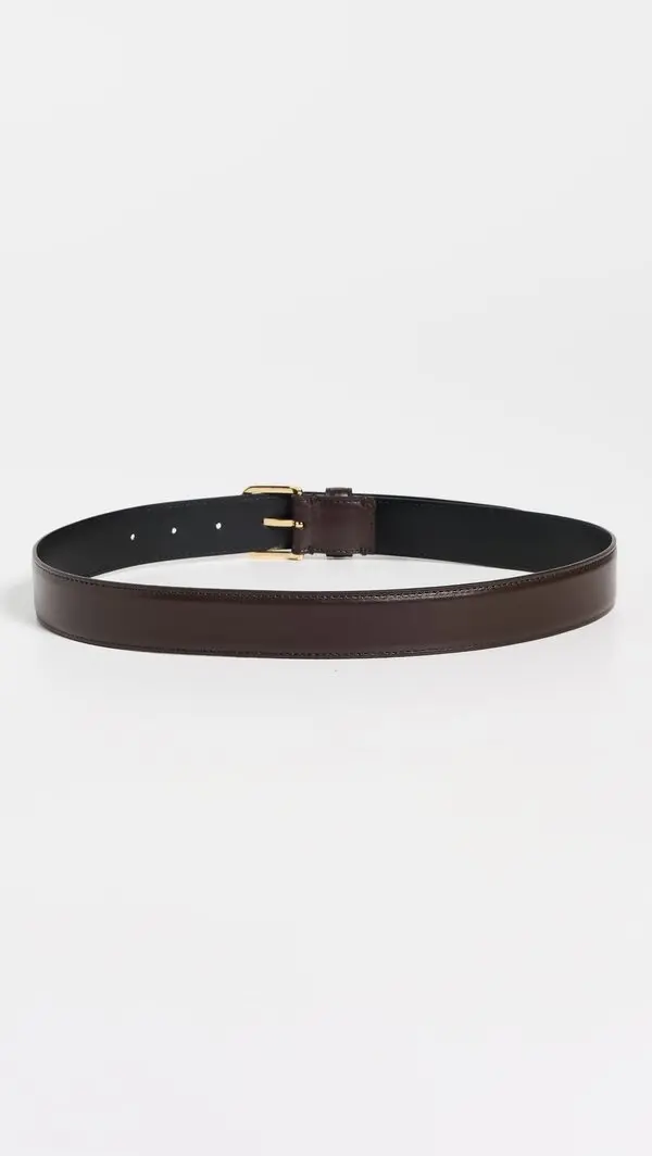 Vince 32mm Stitched Leather Belt