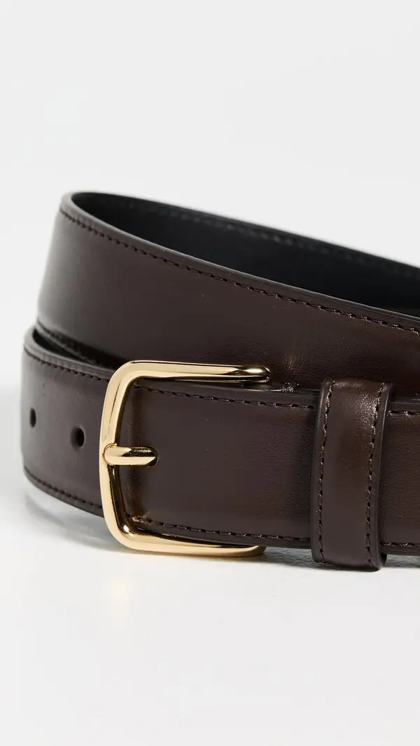 Vince 32mm Stitched Leather Belt