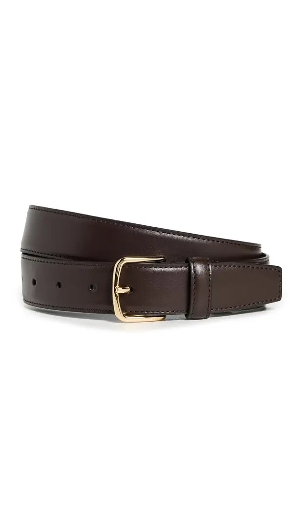 Vince 32mm Stitched Leather Belt