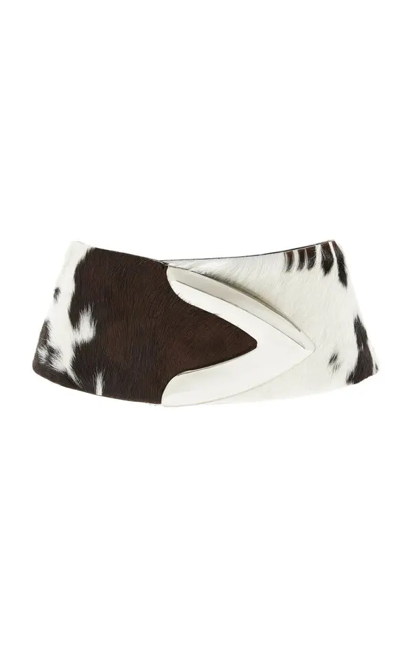 Brandon Maxwell Callahan Wide Belt - Black,white