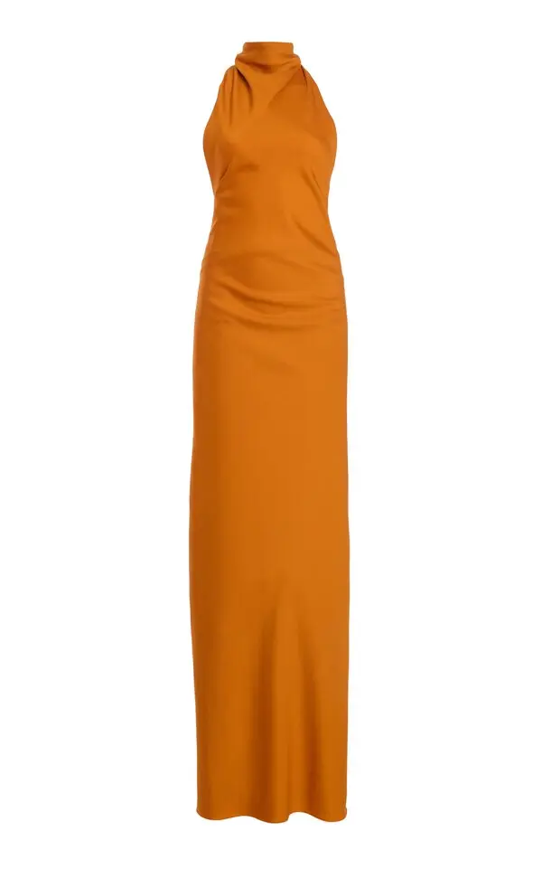 Brandon Maxwell The Ophelia Stretch-crepe Gown - Orange