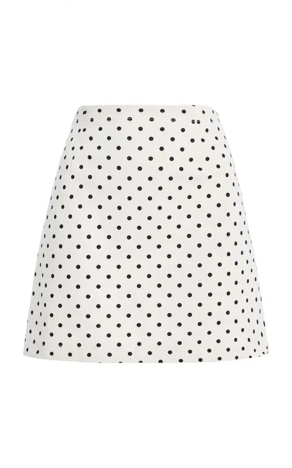 Posse Bea Polka-dot Mini Skirt - Black,white