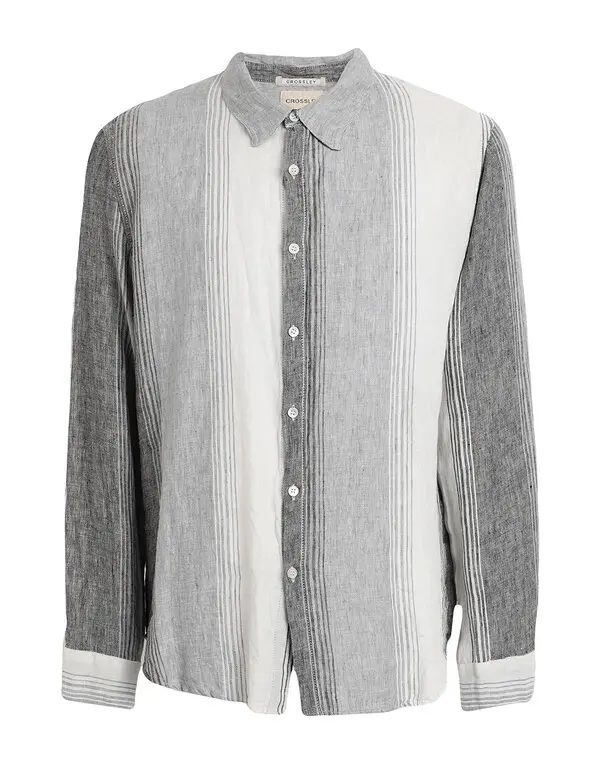 Crossley Shirt Size Linen - Light Grey