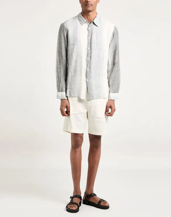 Crossley Shirt Size Linen - Light Grey