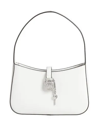 Michael Kors Leather Baguette Bag - White