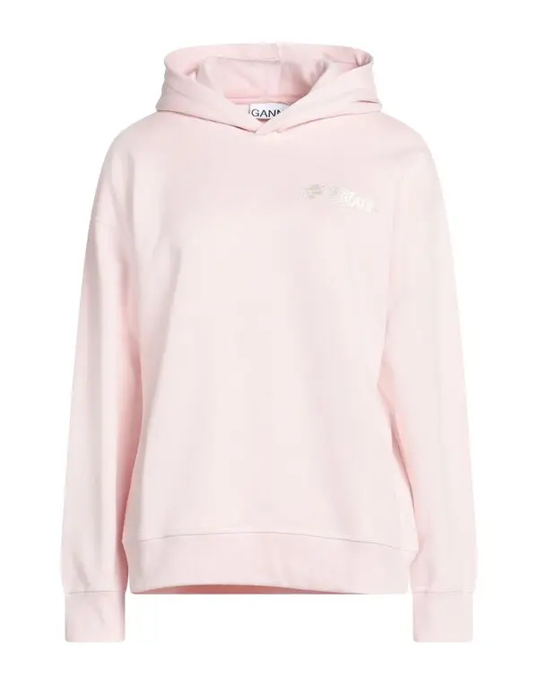 GANNI Sweatshirt Light Organic Cotton - Pink