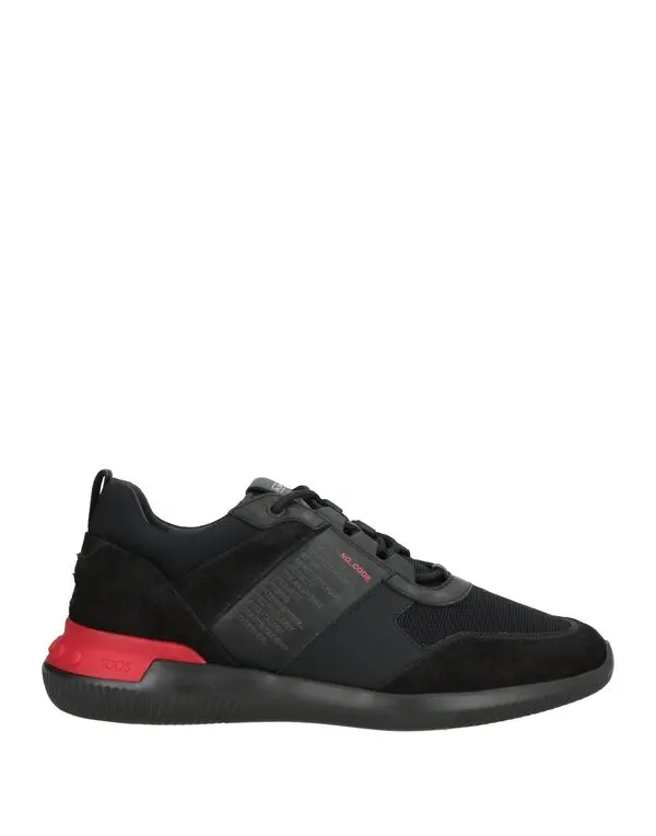 TOD'S NO CODE Leather And Textile Low-top Sneakers - Black