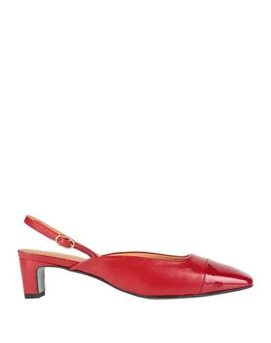 ALOHAS Leather Slingback Pumps - Red